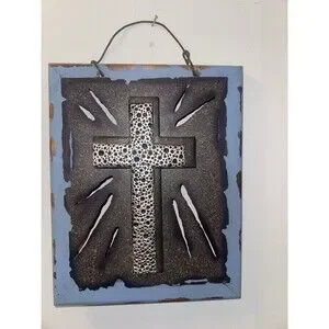 Unbranded | Accents | Decorative Metal Wood Christian Cross Wall ...